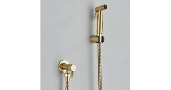 Σετ Μπιντέ Σύστημα λεκάνης μπάνιου Brushed Gold-Χρυσό Σατινέ με ...